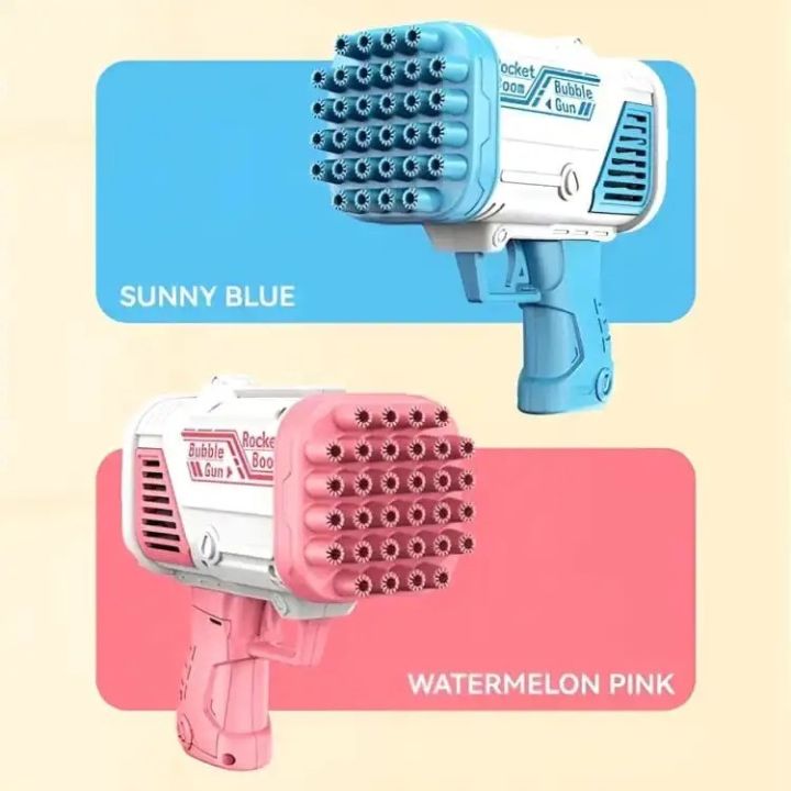 Bubble Machine Automatic Electric Gatling Bubble Guns Bubble Maker 32 ...
