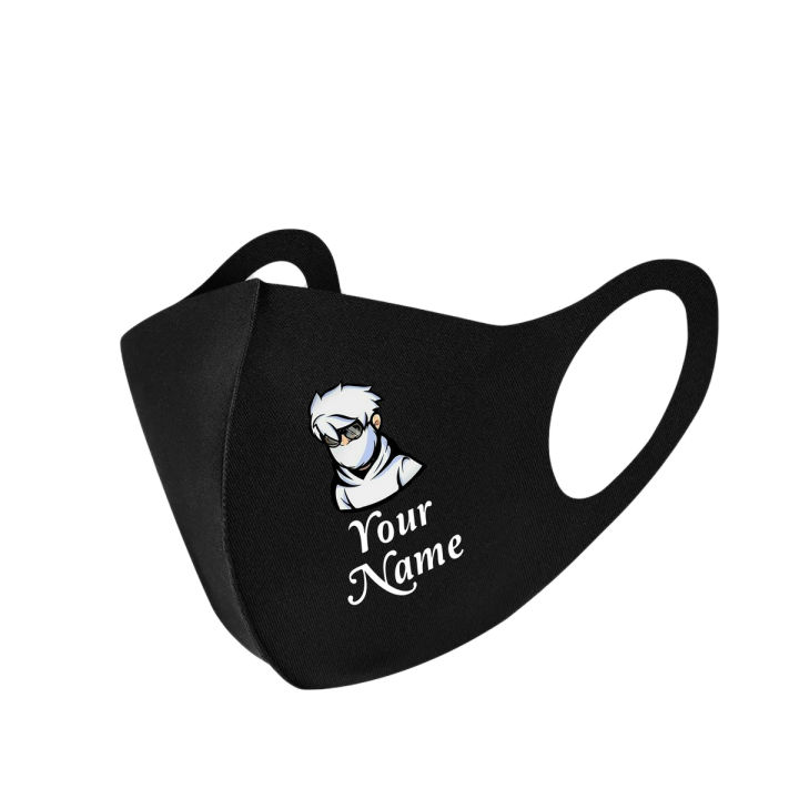 Customized Your Name with Fire Free Man Washable Ninja Face Mask | Daraz.pk
