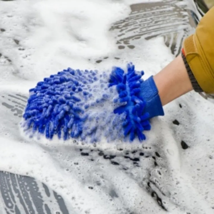 Professional Microfiber Car Cleaning Gloves – Reusable Wash Mitt for ...