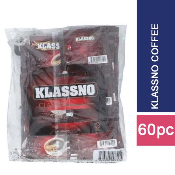 Klassno Classic 100% Pure Soluble Coffee In Granules Sachet 60pc | Daraz.pk