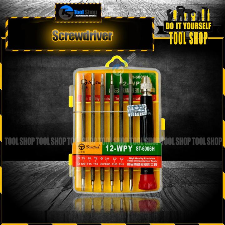 12-WPY -Precision Tool Kit 6 Pieces Screwdriver Set Magnetic Tip | Daraz.pk