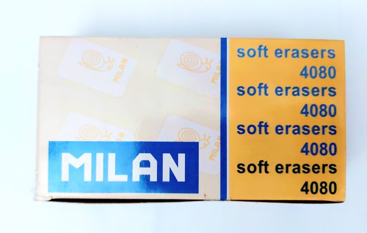 MILAN soft erasers,Eraser Super Clean,First Eraser Art # 4080 (24 PCS ...