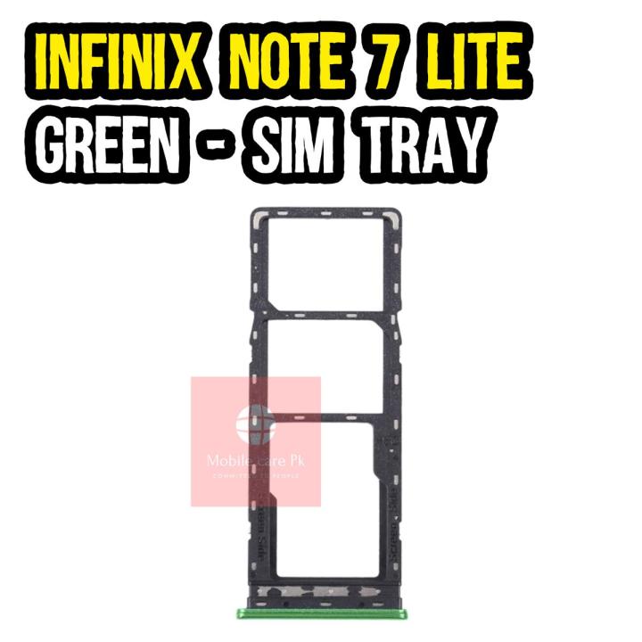 Infinix Note 7 Lite SIM Tray Sim Slot Green | Daraz.pk