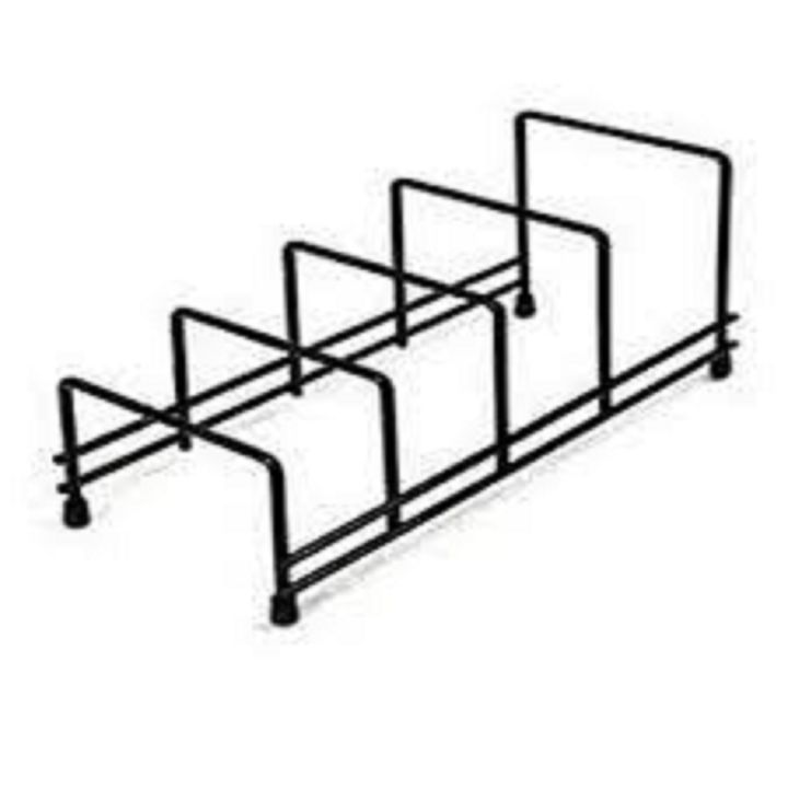 Luxury Heavy Duty Plate Storage Rack Kitchen Storage Rack, Black | Daraz.pk