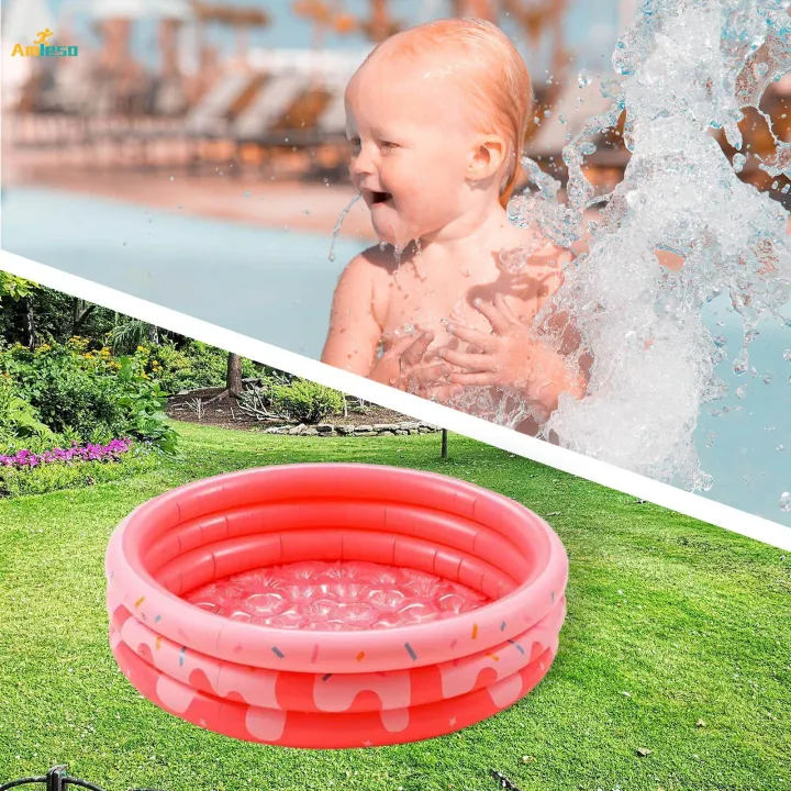 Durable Inflatable Swimming Pool Lounge Seat Bath Tub Pump Pool above ...