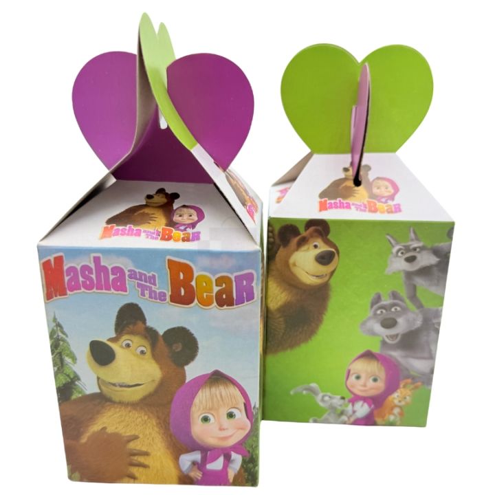 Masha And The Bear Goody Box - 7 Inch Height x 4 Inch Width - Gift Box ...