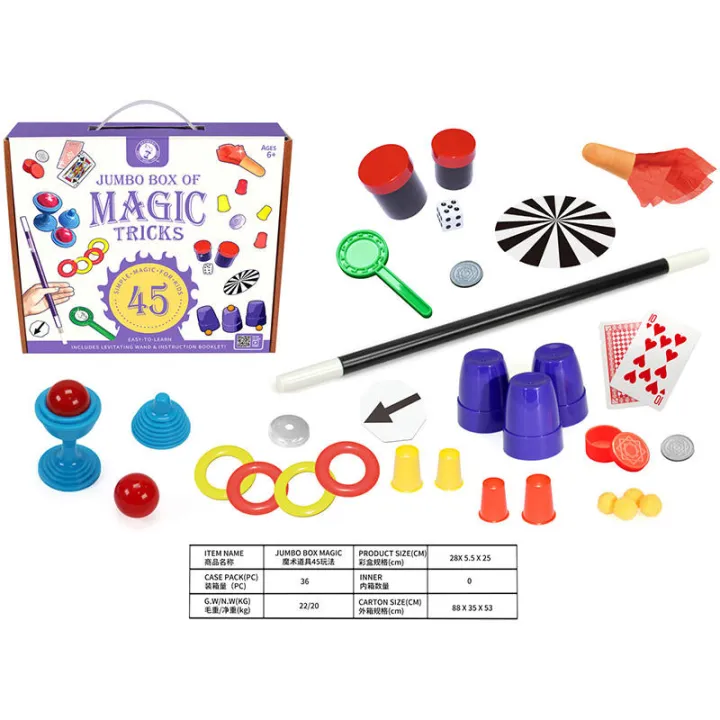 Magic Trick Set for Kids – Magician Pretend Play Magic Kit for Kids ...