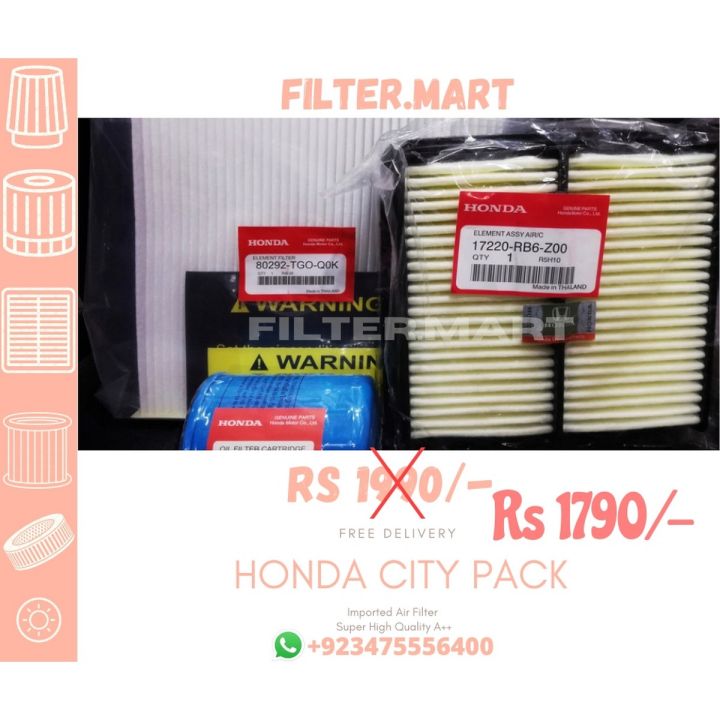 Honda City Filter Pack (2009-2021) | Daraz.pk