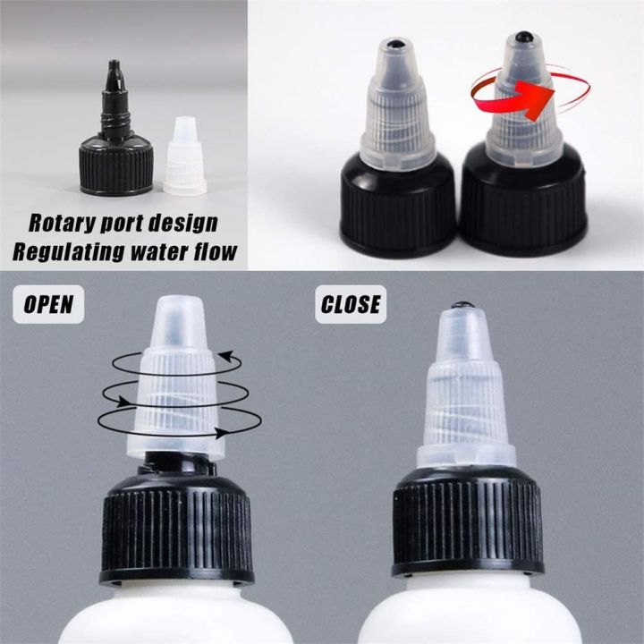 130ml-250ml Transparent Juice Liquid Top Cap Plastic Dropper Bottles ...