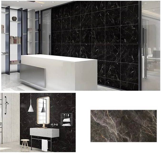 Techmanistan Marble Pattern Wall Sticker Wallpaper - 60cm x 30cm , Self ...