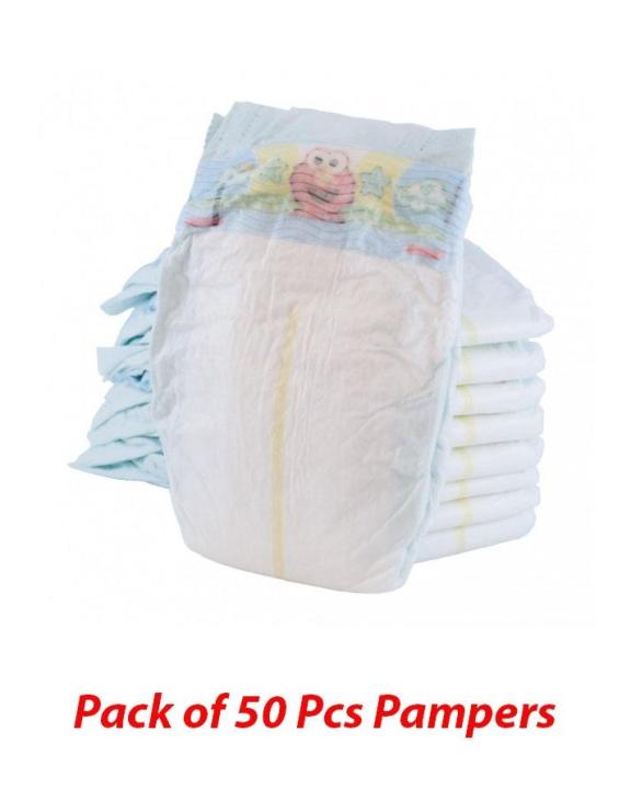 Pack Of 50 Pcs Pampers Baby Dry Diapers Pampers Rocket - Medium Size ...