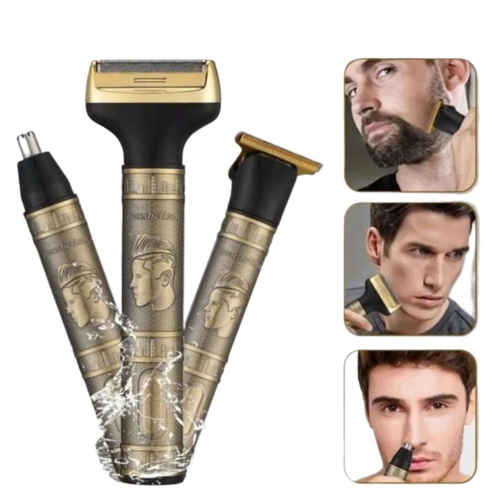 T9 Rechargeable 3 in 1 Shaving Machine - Hair Clipper Shaver - Shaving ...