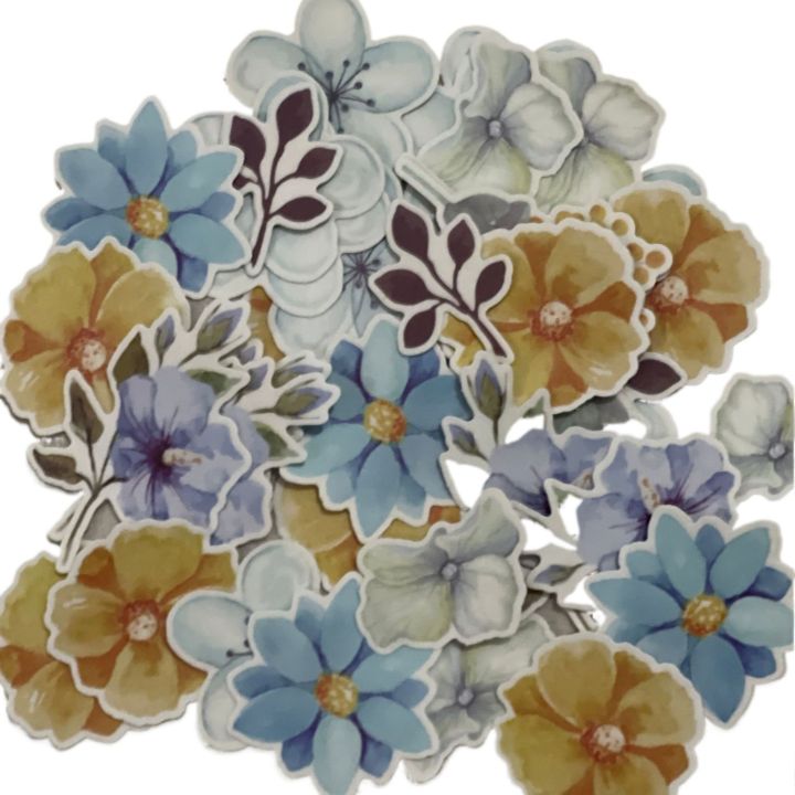 journaling flower sticker set (45 sticker) | Daraz.pk