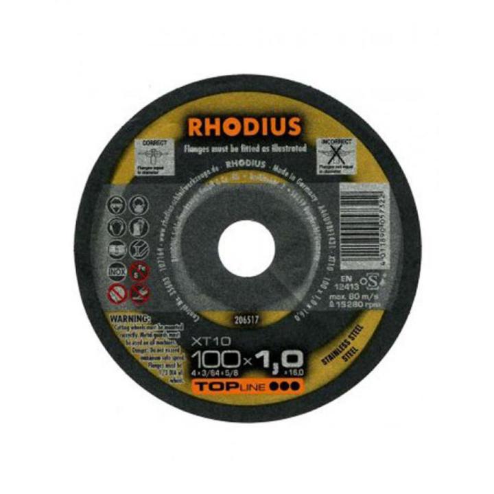 Rhodius Abrasive Metal Cutting Disc 4 - Black | Daraz.pk