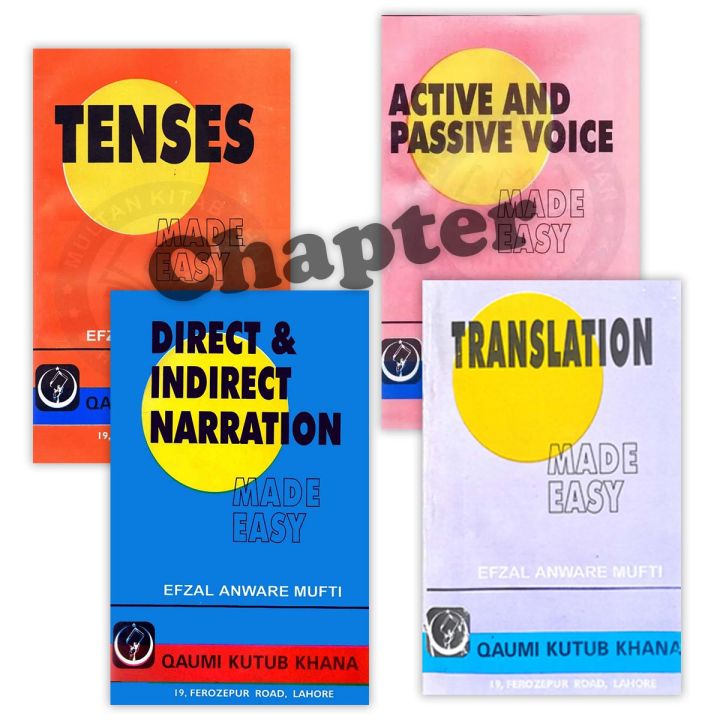 Pack of 4 Books English Grammar Tenses Active and Passive Voice Direct ...