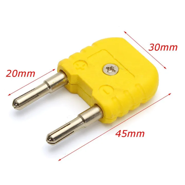 K-Type Thermocouple Adaptor Mini K Type to Round Banana Plug ...