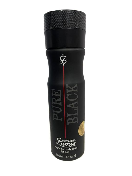 Creation Pure Black Fragranced Body Spray, For Men, 200ml | Daraz.pk