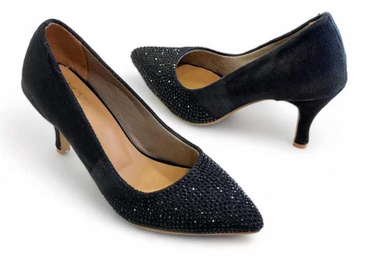 black shiny pumps cute heels for girls, available in all sizes, shiny ...