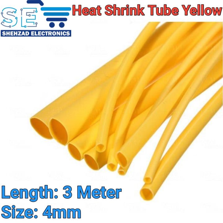 3 Meter 4mm Heat Shrink Tube Shrinkable Wire Wrap Cable HeatShrink Sleeve | Daraz.pk