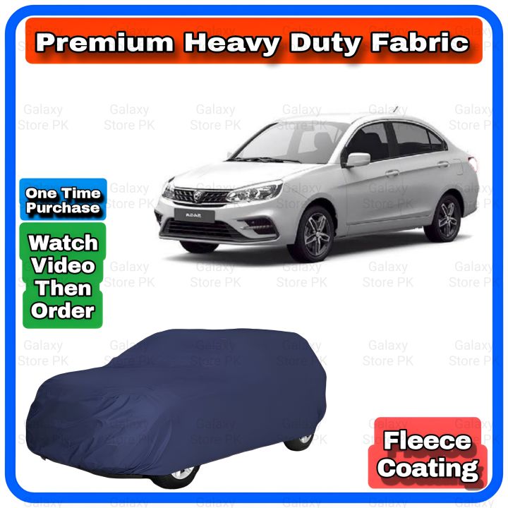 HEAVY DUTY Double Coated - Proton Saga Car Top Cover - Waterproof, Dust ...