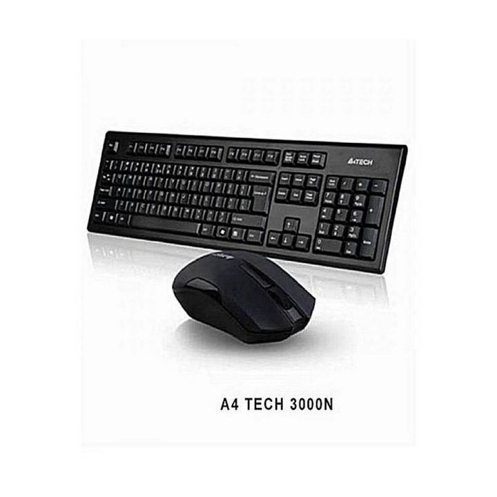 A4TECH 2.4G Vtrack Usb Mouse And Wireless Keyboard (3000N) | Daraz.pk