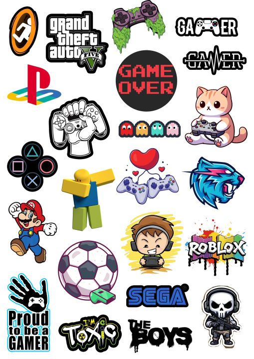Game Stickers Aesthetic Stickers cool Stickers 23 Pieces of fun ...