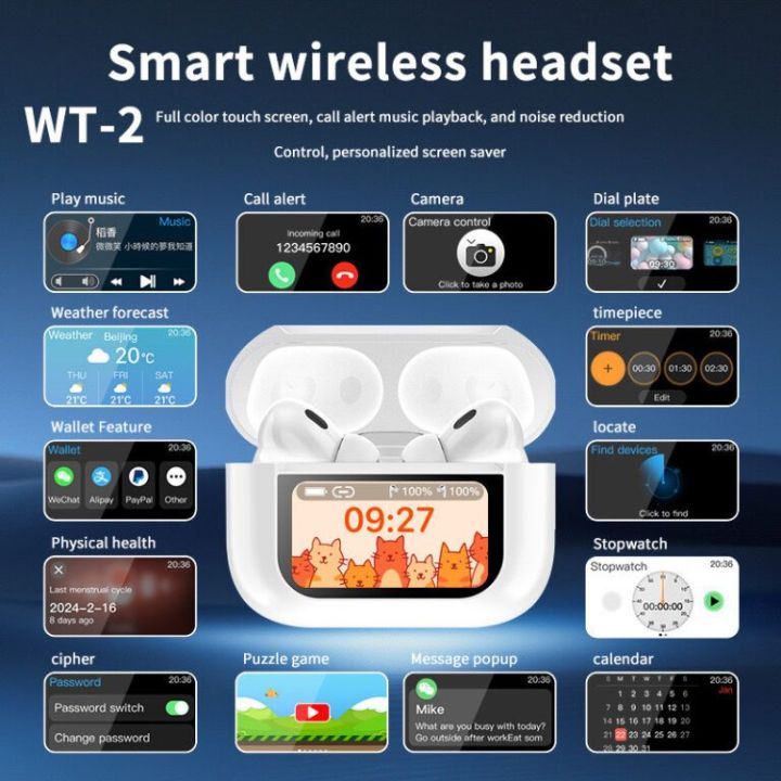 A9 Pro Touch Screen Airpods Pro , TWS/ANC Active Noise Cancellation ...