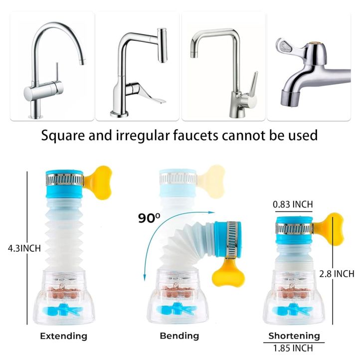 Tap for Kitchen Bathroombadge360 Rotary Water Saving Kitchen Faucet ...