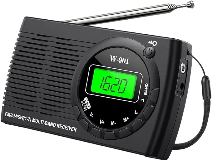 Tendak Portable Radio, Small Transistor Radio FM/AM/SW, Small Radio ...