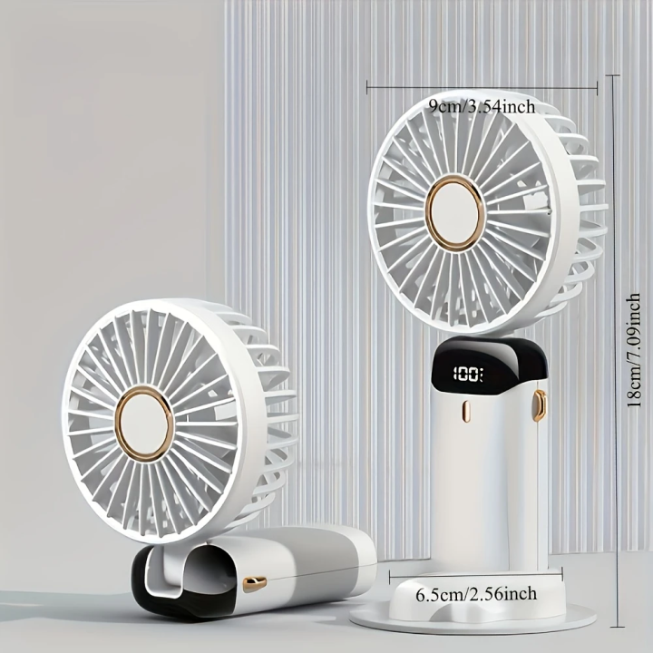 Best-Selling Handheld Fan – USB Rechargeable Mini Portable Fan with ...