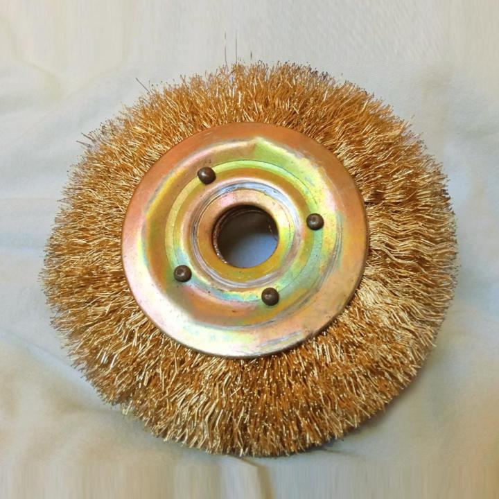 Steel Wire Brush Brass coated (4x1/2) | Daraz.pk