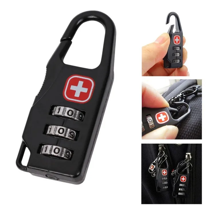 Portable Alloy Lock Number Lock Mini Lock Luggage Lock 3 Digit Anti ...