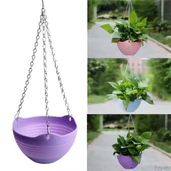 Plastic Hanging Plant Pots, Flower Pots, Hanging Pots with Chain ...