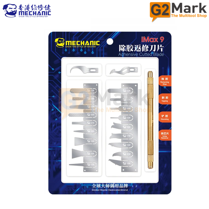 MECHANIC iMax9 20 in 1 Multifunctional Non-Slip Metal Repair Knife Kit ...