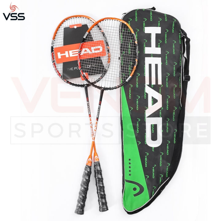 HEAD Modulus Badminton Racket Set of 2 with Cover – Lightweight Carbon ...