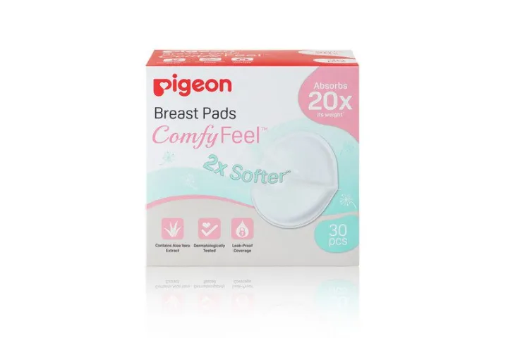Pigeon Ultra Soft & Comfy Breast Pads Lined with Aloe Vera Extract ...