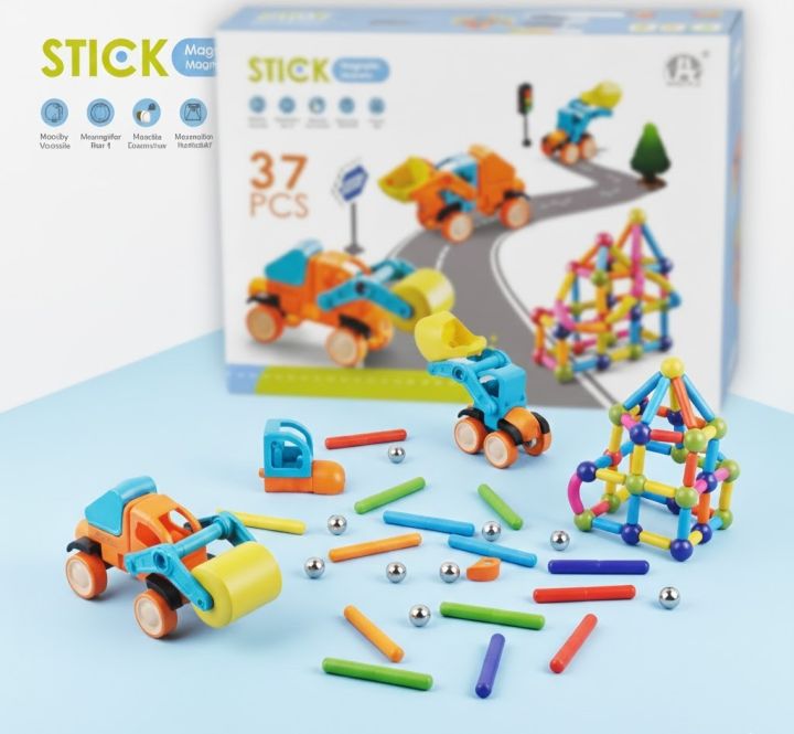 Jual Toys Kingdom Bricks Kingdom Magnetic Engineer Set (37 Pcs ...