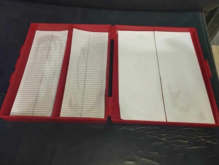 High Quality Empty Red Box with100 Slides Capacity, Organize and ...