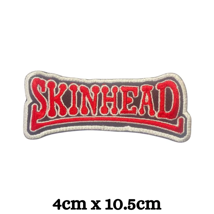 Skinhead Embroidered Iron-On Patch Easy to Apply Perfect for Clothes ...