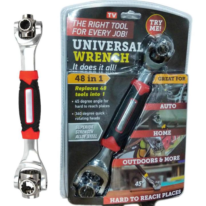 48-In-1 Universal Multi-Function Wrench 360 Degree Rotary Adjustable ...