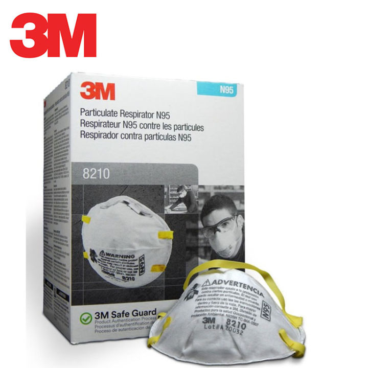 20 pcs N95 8210 - Particulate Respiratory Mask Anti-dust Filter Masks ...