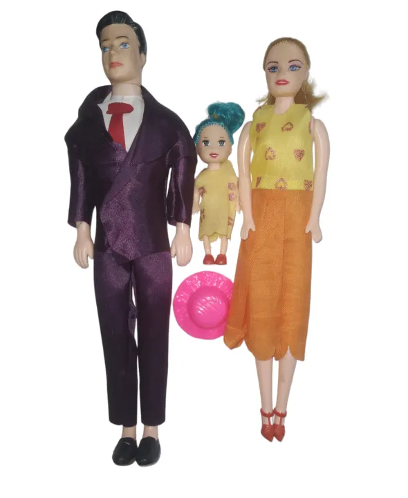 Beautiful family Doll With Mother Father And kid. | Daraz.pk
