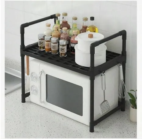 Multi-Purpose Space-Saving 2-Tier Kitchen Oven Rack Organizer with ...