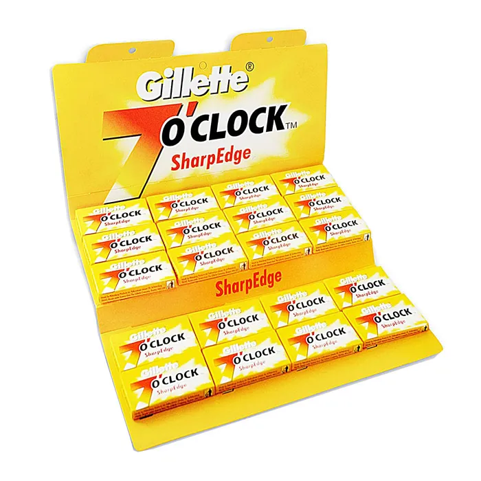 Gillette 7'O Clock sharp edge 50 Blades 10 pack | Daraz.pk