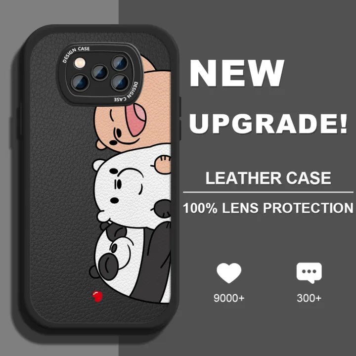 AMORVOR for Xiaomi Poco X3 Pro / Poco X3 NFC Back Cover Ice Bear Panda ...
