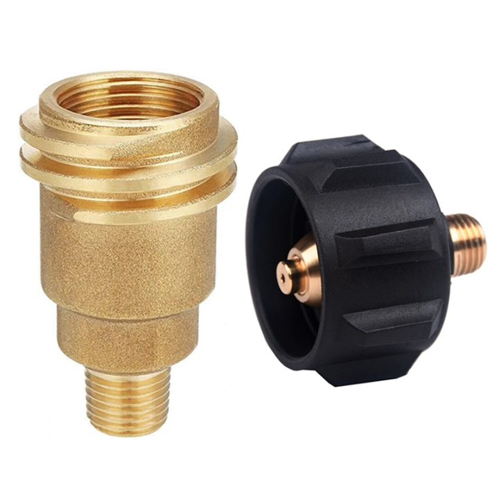 2 Piece Gas Regulator Valve Fitting 5042 Male QCC1 Nut Propane Gas Fitting Hose Adapter with Nut ...