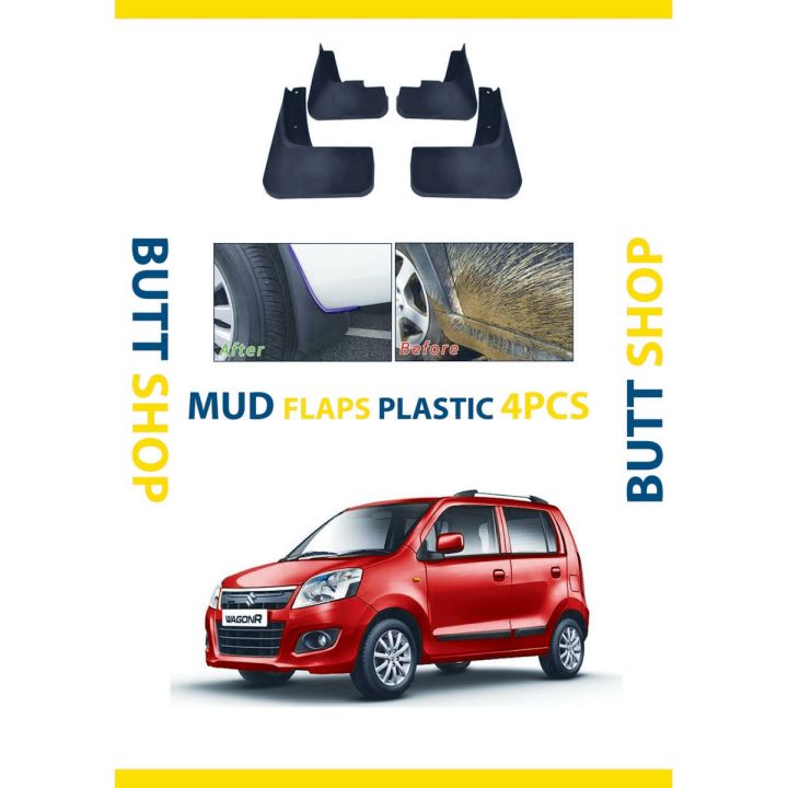 SUZUKI WAGON R MUD FLAPS MATERIAL PLASTIC (4PCS) SET | Daraz.pk