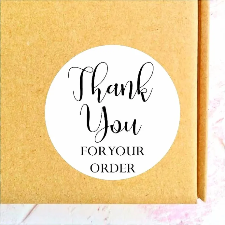 100PCs Stickers for Packaging | Thank You Sticker Self Adhesive | Thank ...