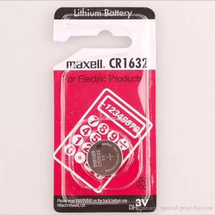 1632 Cell Original Maxell CR1632 3V Lithium Battery Made In Japan Pack ...