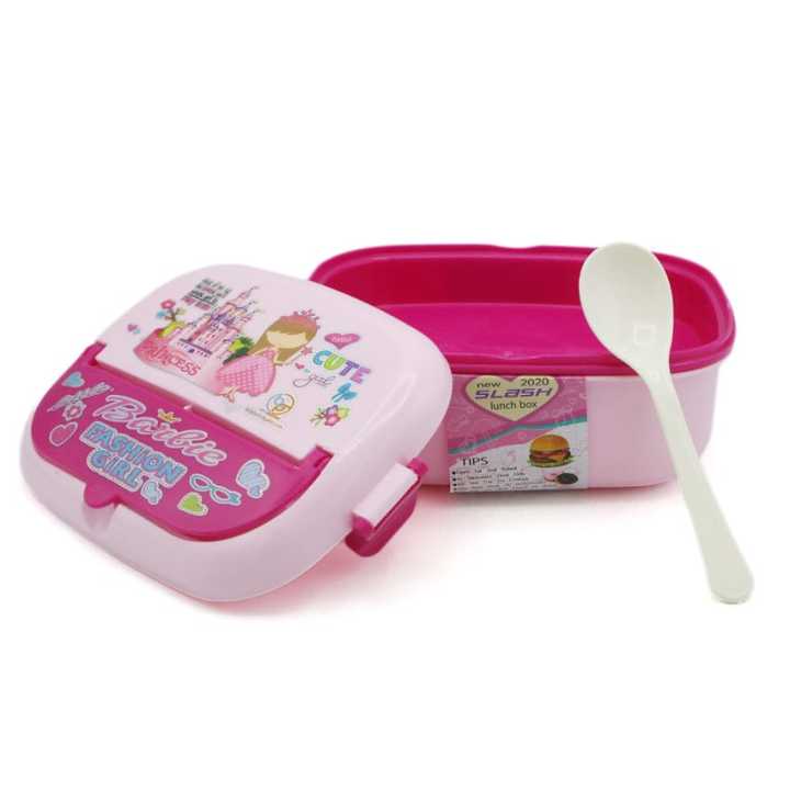 Unbreakable Plastic Lunch Box for Kids Large Capacity with Inner Box ...
